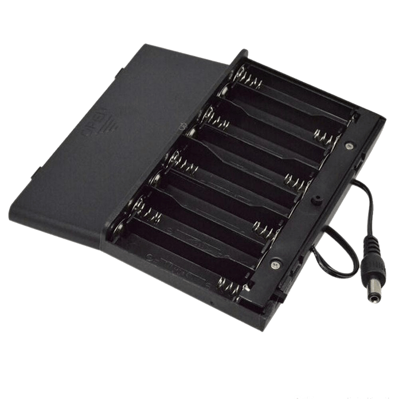 12V AA Battery Pack - Battery Case with male 12V plug - SSS Corp.