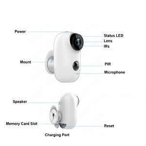 True Wireless Outdoor PIR WiFi Camera with Night Vision DVR